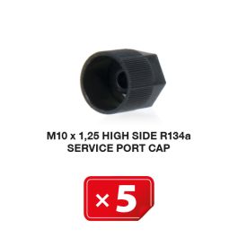Service Port Cap M 10 x 1.25 High Side R134a (5 pcs. Pack)